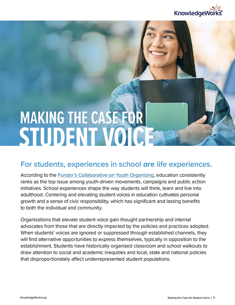 Making the Case for Student Voice - KnowledgeWorks